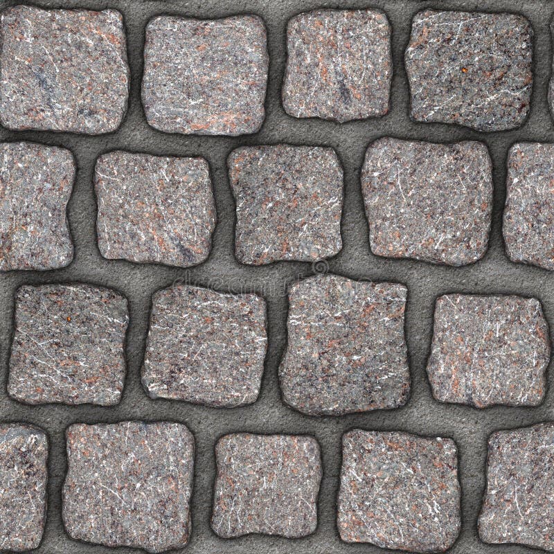 S154 Seamless Texture - Cobblestone Pavers Stock Illustration ...