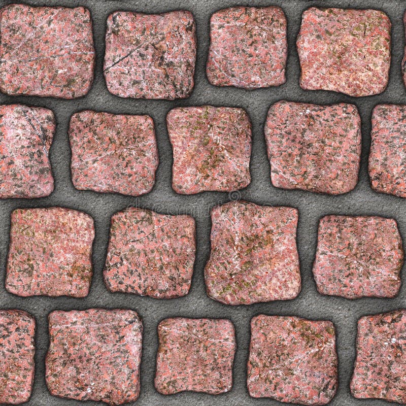 S158 Seamless Texture - Cobblestone Pavers Stock Illustration ...