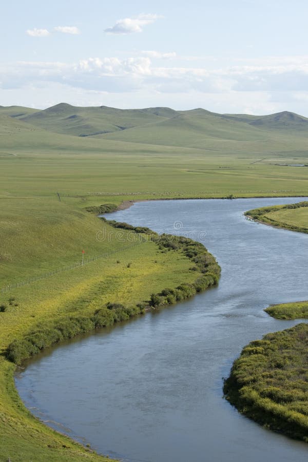 S shape river stock photo. Image of meadow, outside, peaceful - 15650750