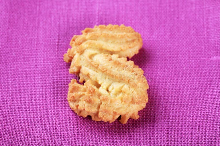 S-shaped cookie stock photo. Image of snack, cloth, napkin - 14032776