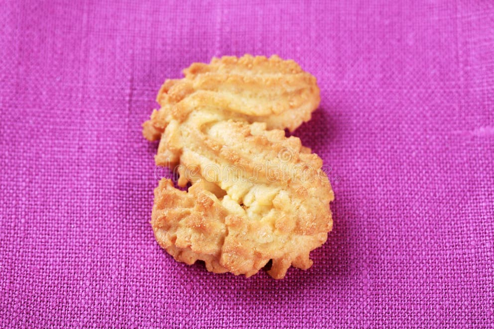 S-shaped cookie stock photo. Image of snack, cloth, napkin - 14032776