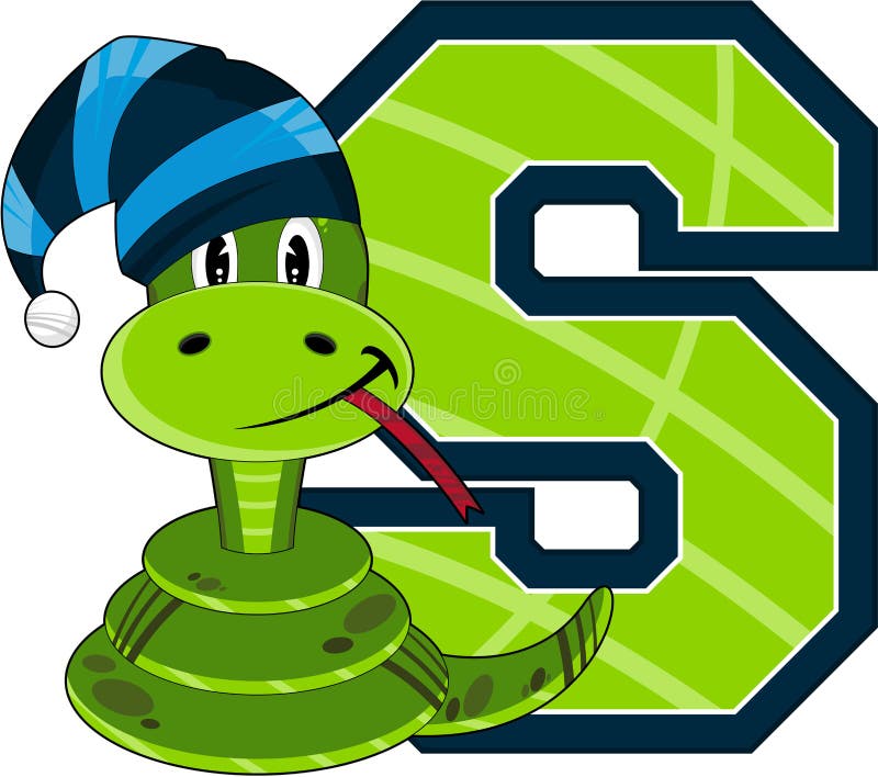 Snake Alphabet ABC Coloring Page S Stock Vector - Illustration of ...