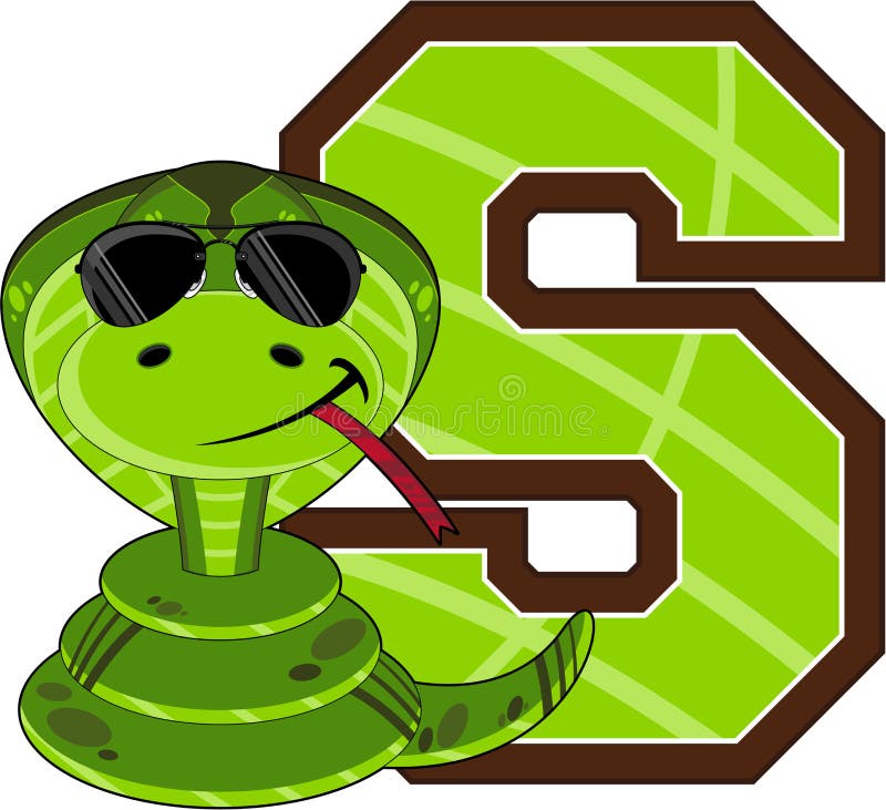 Snake Alphabet ABC Coloring Page S Stock Vector - Illustration of ...