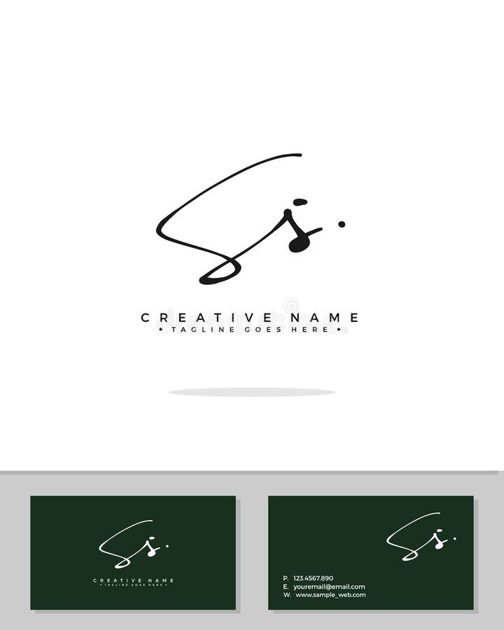 S SS Initial Logo Signature Vector. Handwriting Concept Logo. Stock ...