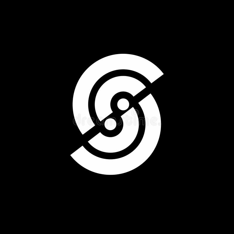 S, SS, SOS, CSC, CC, OS, so, SC Initials Circle Geometric Logo and ...