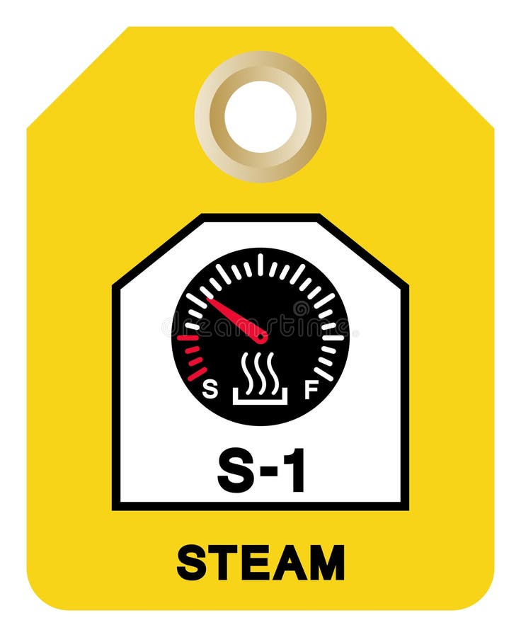 S-1 Steam Tag Label Symbol Sign, Vector Illustration, Isolate on White ...
