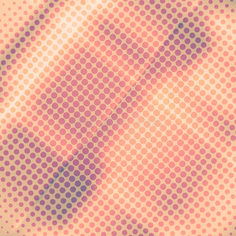90-s Style. Creative Illustration in Halftone Style with Orange ...