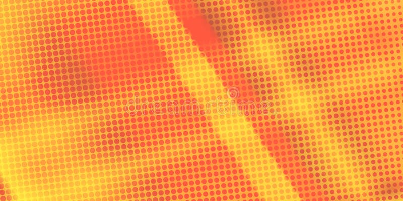 90-s Style. Creative Illustration in Halftone Style with Orange ...