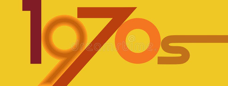 1970s design banner stock vector. Illustration of design - 107634672