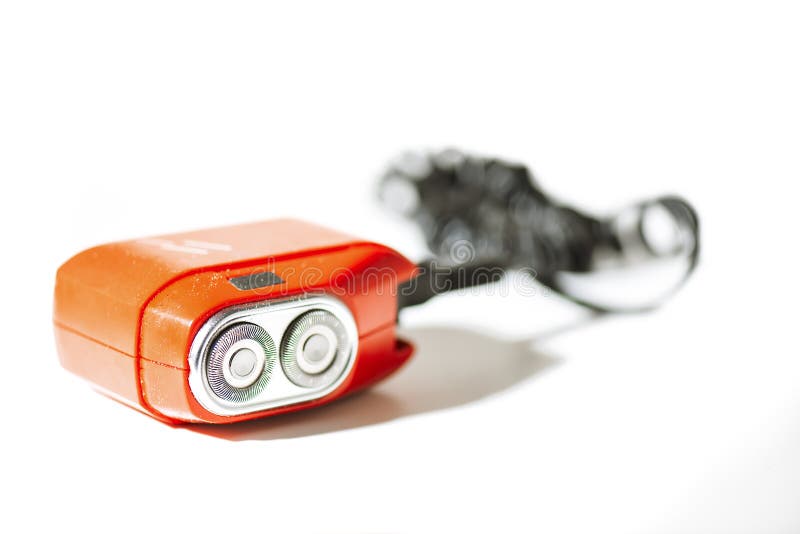 60s Style Vintage Orange Electric Shaver Stock Photo - Image of retro ...