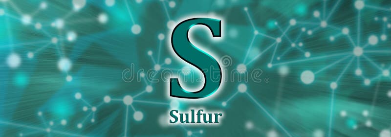 S Symbol. Sulfur Chemical Element Stock Illustration - Illustration of ...