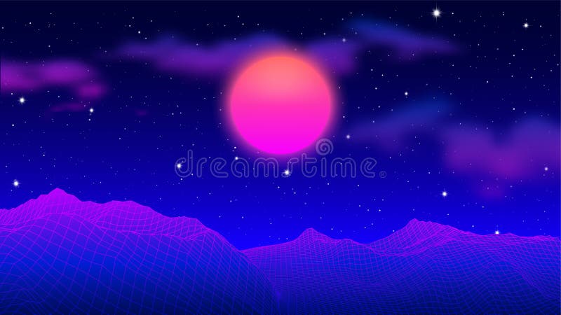 Synthwave Sun Stock Illustrations – 1,947 Synthwave Sun Stock ...