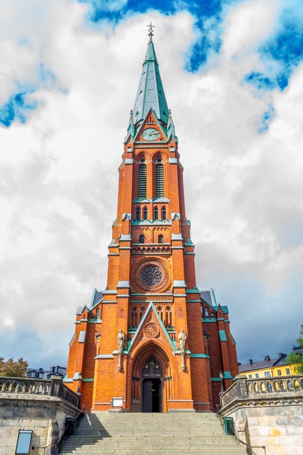 S:t Johannes Church Front View Stock Image - Image of architecture ...