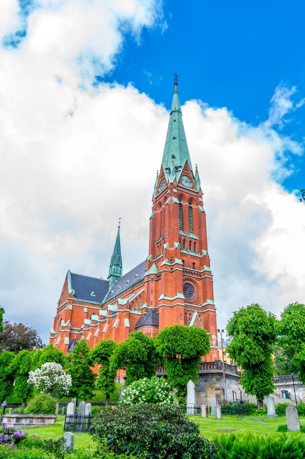 S:t Johannes Church Side View Stock Image - Image of culture, cross ...