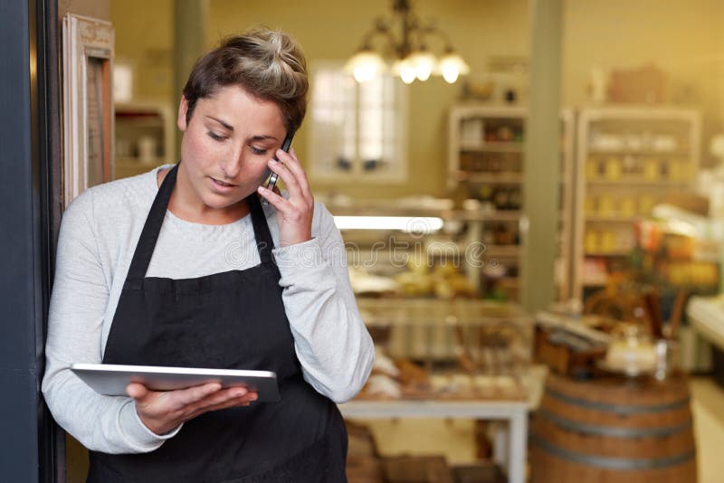 She s taking orders online stock photo. Image of cellphone - 69783448