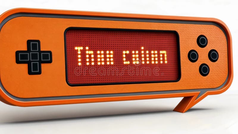 80s Text Animation a Vibrant Orange Chat Bubble with a Thick Border and ...
