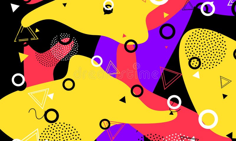 90s Texture. Black Abstract Wallpaper Stock Vector - Illustration of ...