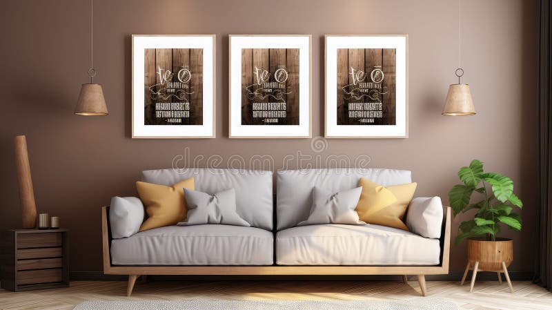 S Three Horizontal Wooden Frame Stock Illustration - Illustration of ...