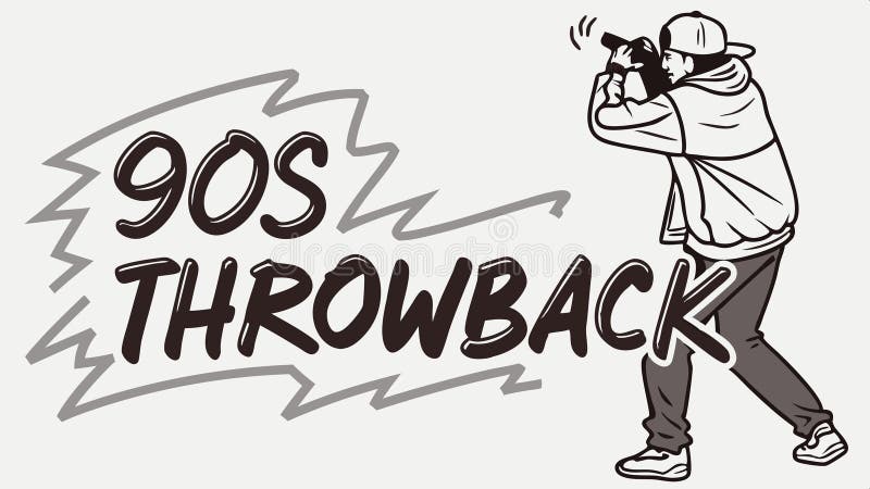 90s Throwback Design, Retro and Vintage, Nostalgic 90s Style Element ...
