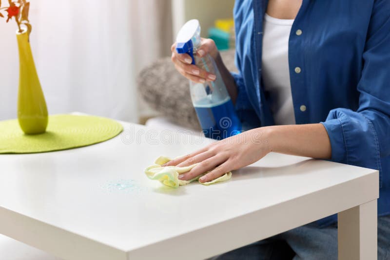 It`s time for cleaning stock photo. Image of housewife - 72734300