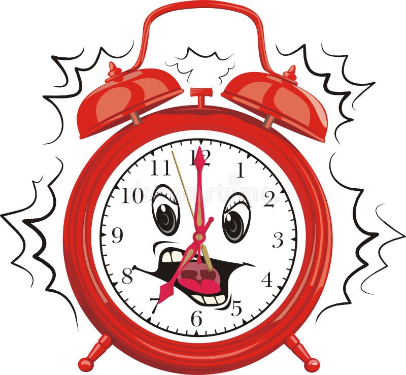 It`s time to get up stock vector. Illustration of oversleep - 22397487