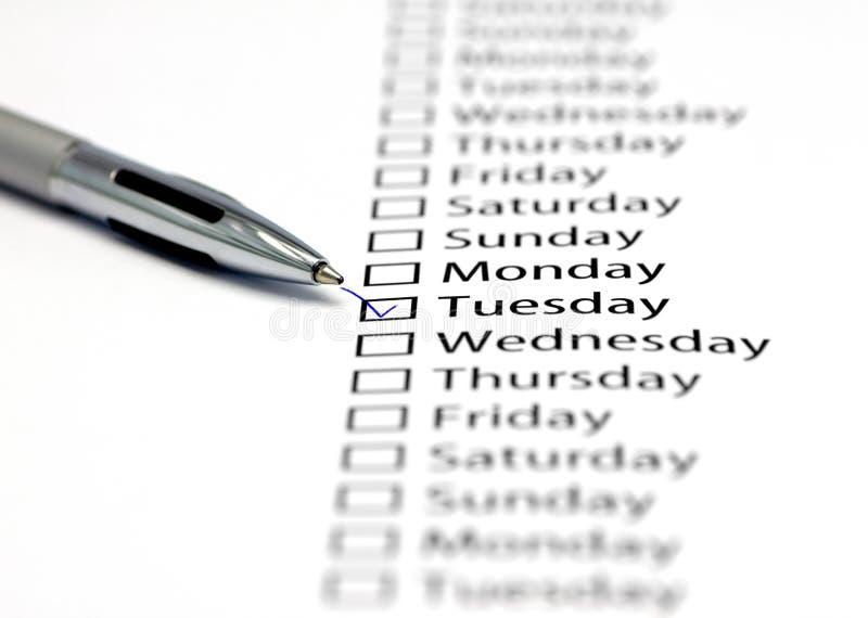 It s Tuesday today stock image. Image of calendars, meeting - 26207709