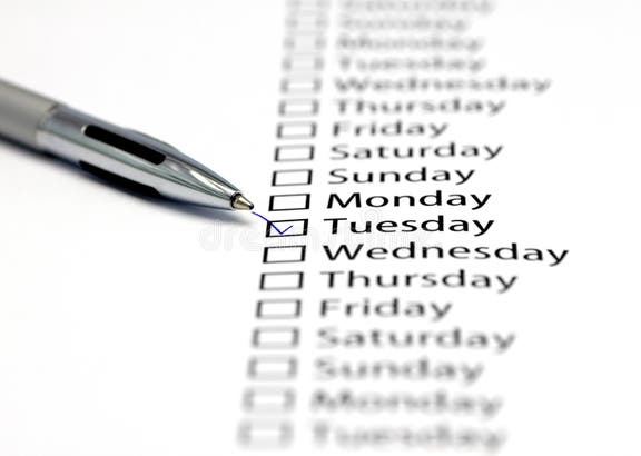 It s Tuesday today stock image. Image of calendars, meeting - 26207709