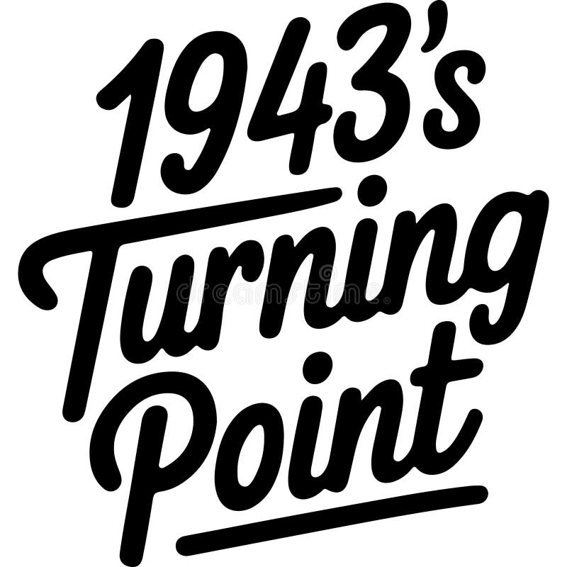 1943 S Turning Point Design Graphic Stock Illustration - Illustration ...