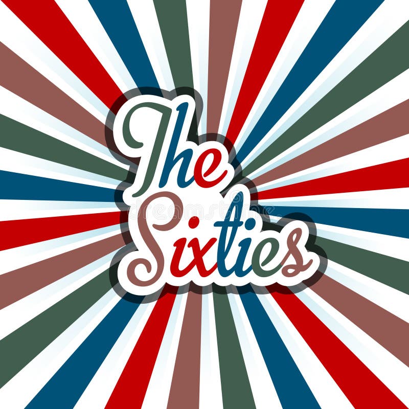 60s Vintage Art Background Image Logo Stock Illustration - Illustration ...