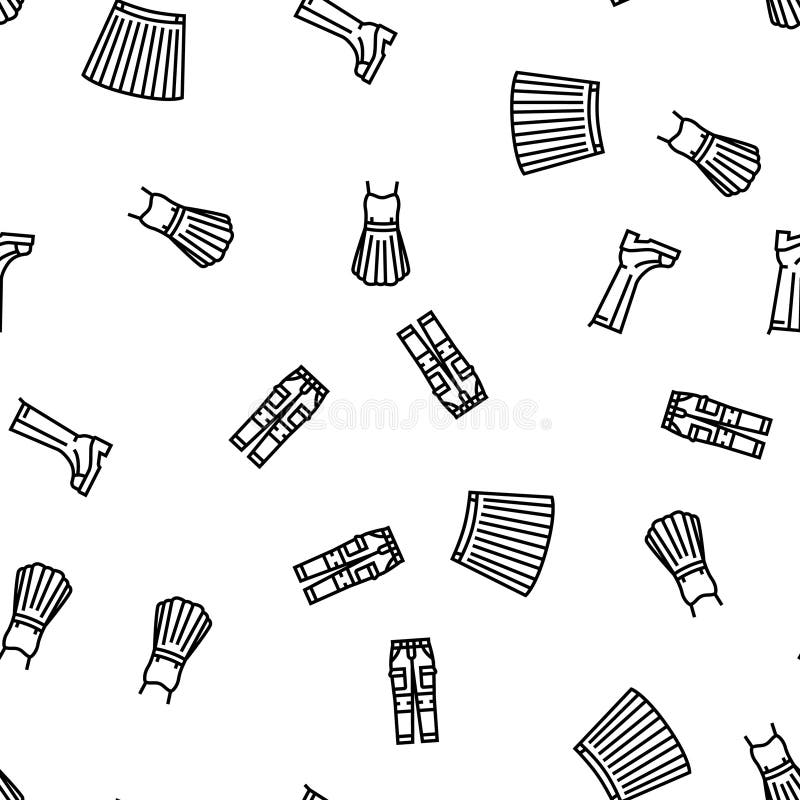 90s Vintage Fashion Retro 80s Seamless Pattern Vector Stock Vector ...