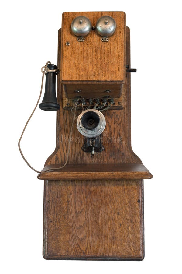 1900 s Telephone on White stock photo. Image of bell, 1900 - 3501468