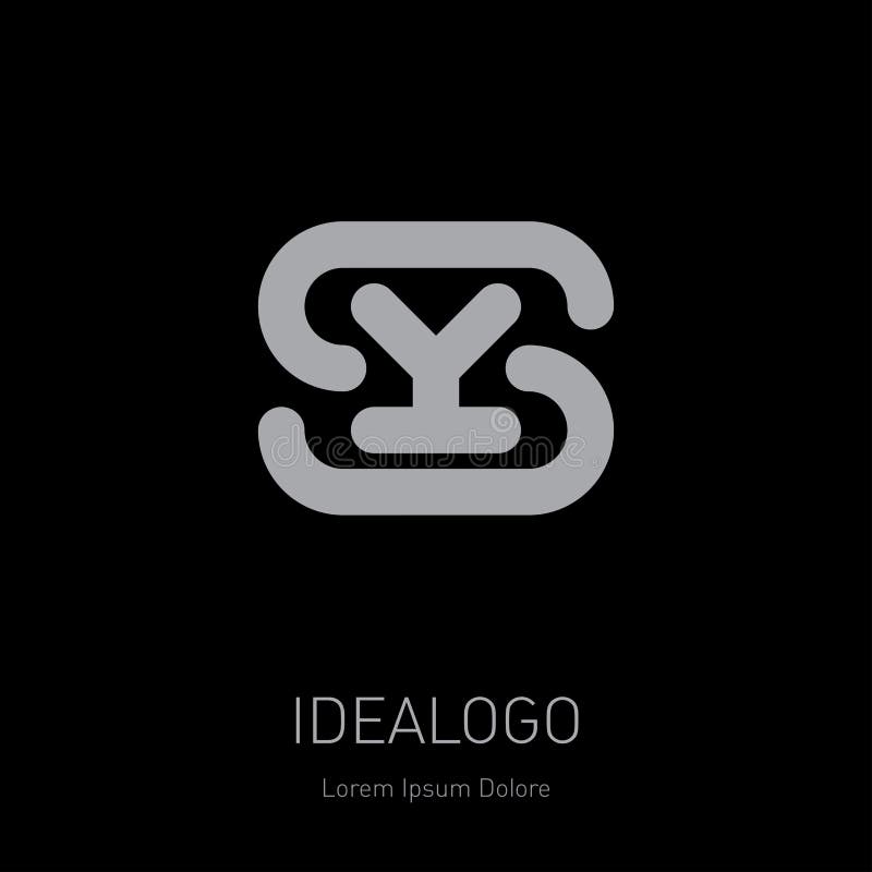S and Y Logo. SY - Vector Design Element or Icon. Initial Monogram ...