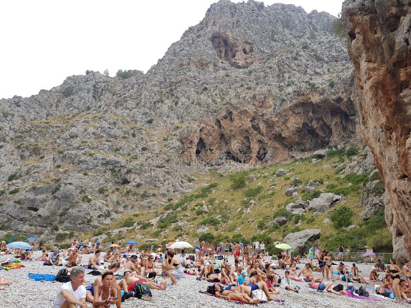 SA CALOBRA Beach in Palma De Majorca Spain Editorial Stock Image ...