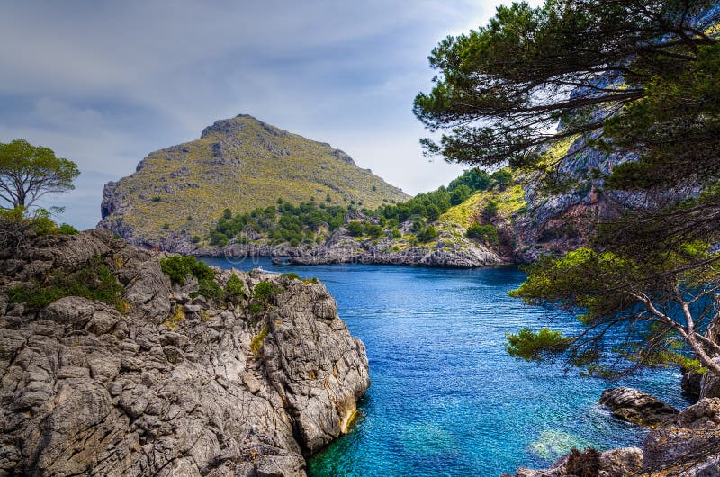 Sa Calobra on Majorca stock image. Image of destination - 46139967