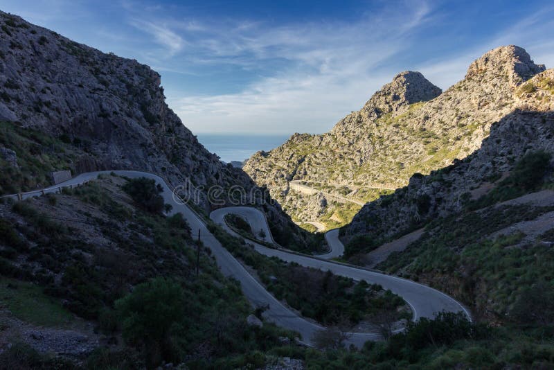 Sa Calobra Road in Mallorca Spain Stock Image - Image of road, spanish ...
