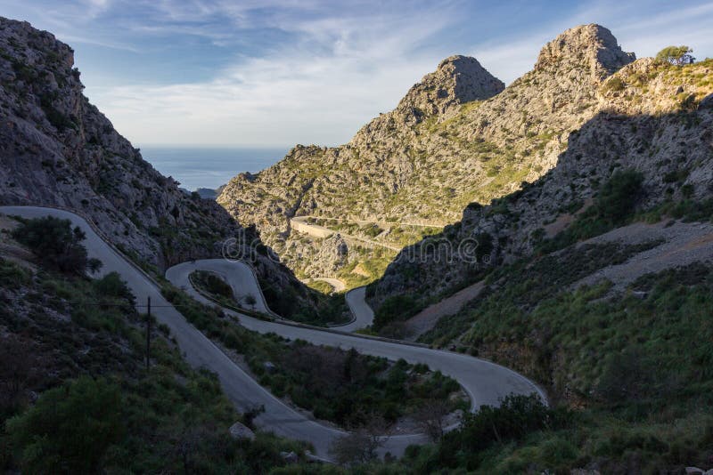 Sa Calobra Road in Mallorca Spain Stock Photo - Image of discover ...