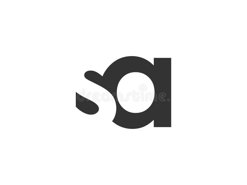 SA Creative Geometric Initial Based Modern and Minimal Logo. Letter S a ...