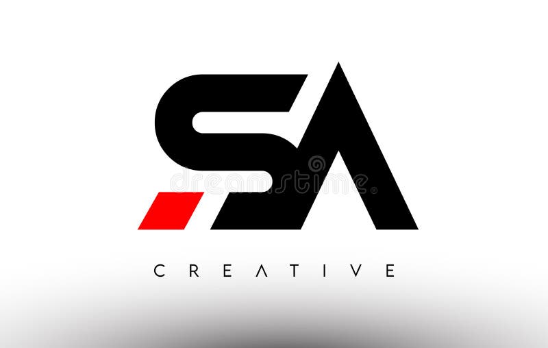 SA Creative Modern Letter Logo Design. SA Icon Letters Logo Vector ...