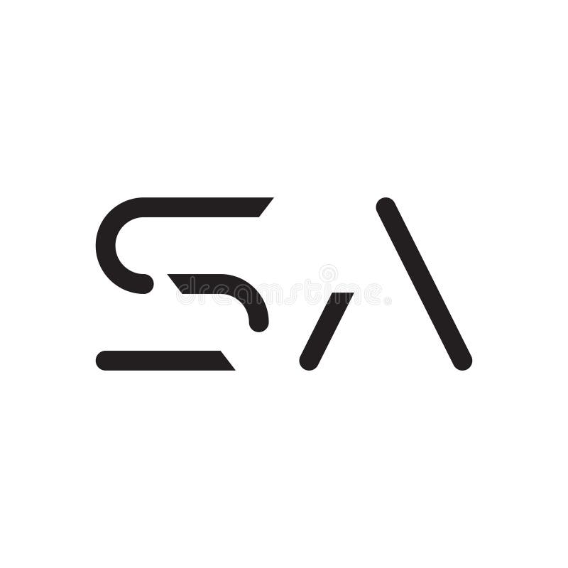 Sa Initial Letter Vector Logo Icon Stock Vector - Illustration of ...