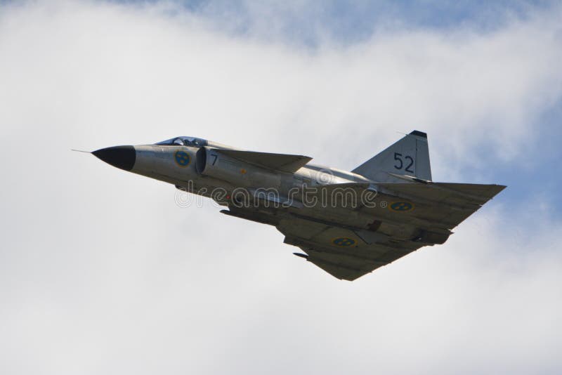 SAAB AJS37 Viggen editorial image. Image of swedish, delta - 92443795