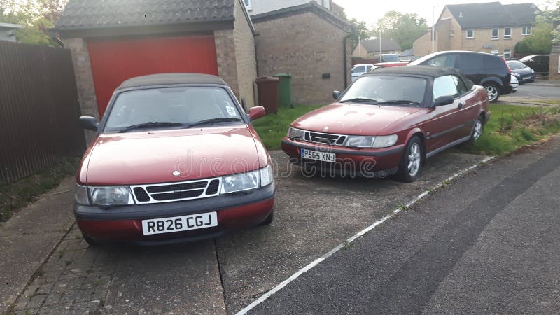 Saab Convertible Classic Cars Editorial Photography - Image of saab ...