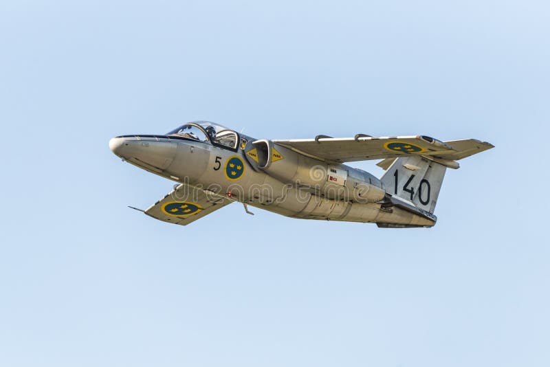 SAAB 105 Jet-Trainerflugzeuge Gerade Gelandet Redaktionelles Stockfoto ...