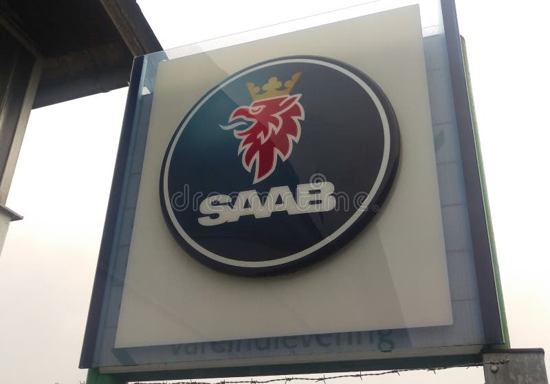 Saab Emblem In The Snow