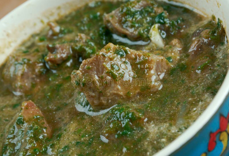 Saag Gosht stock photo. Image of ginger, korma, beef - 53231400
