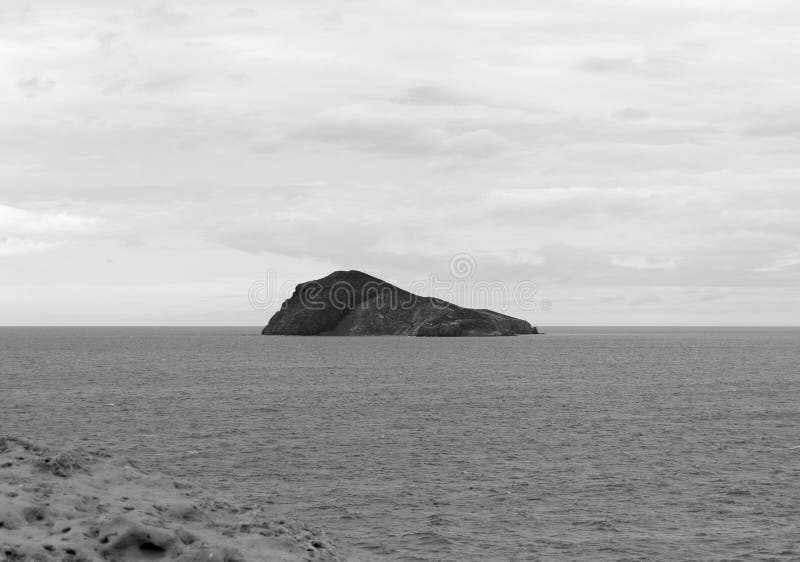 Saaidia Island and Waves and Rocks Stock Photo - Image of landscape ...