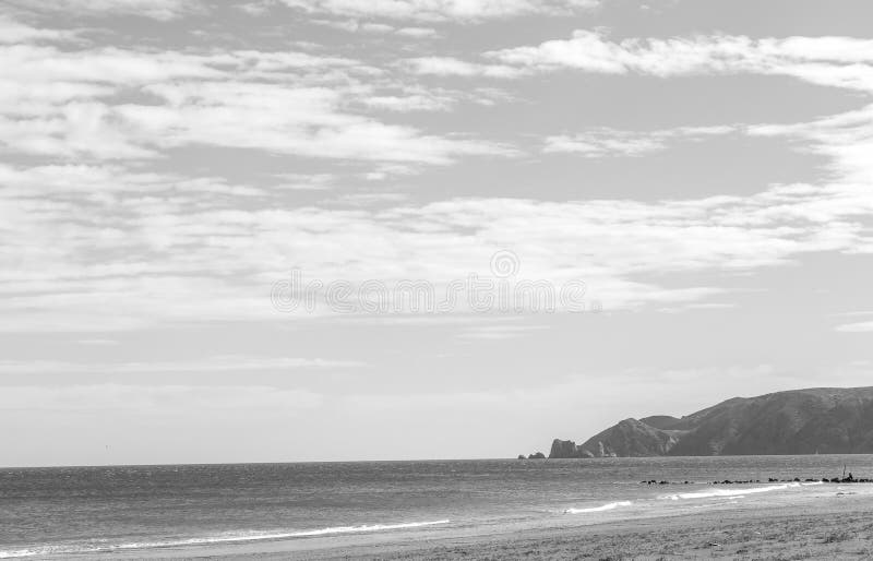 Saaidia Island and Waves and Rocks Stock Photo - Image of fourches ...