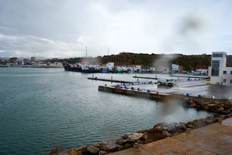 Saaidia Island and Waves and Rocks Editorial Stock Photo - Image of ...