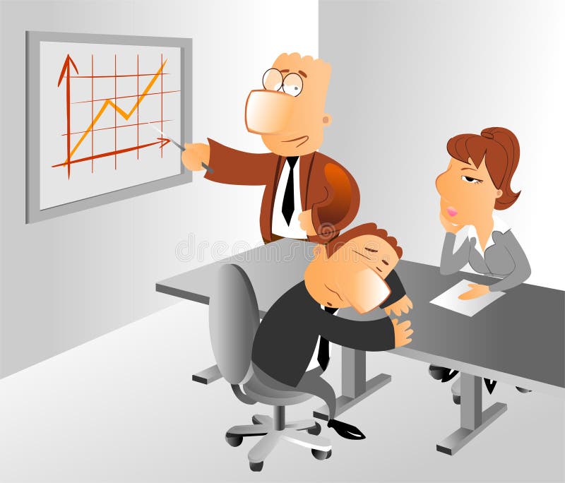 Saaie bedrijfspresentatie stock illustratie. Illustration of onderwijs ...