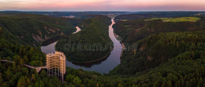 Saar Loop stock photo. Image of horseshoe, europe, canyon - 149566050