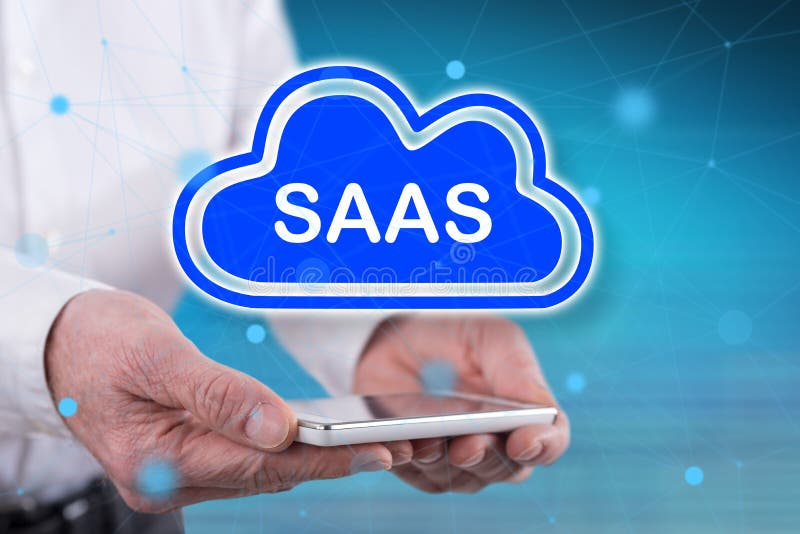 Concept of saas stock photo. Image of saas, computer - 242158748